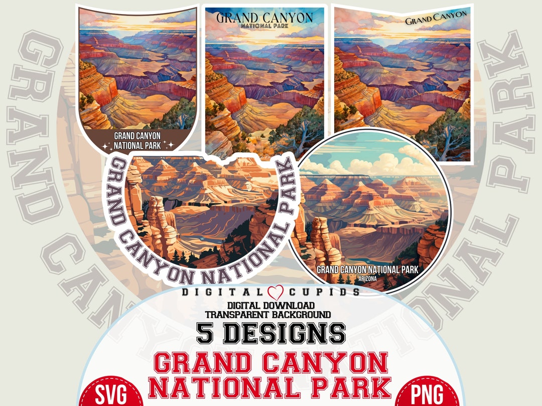 Grand Canyon National Park PNG Sticker Collection I Grand Canyon Travel ...