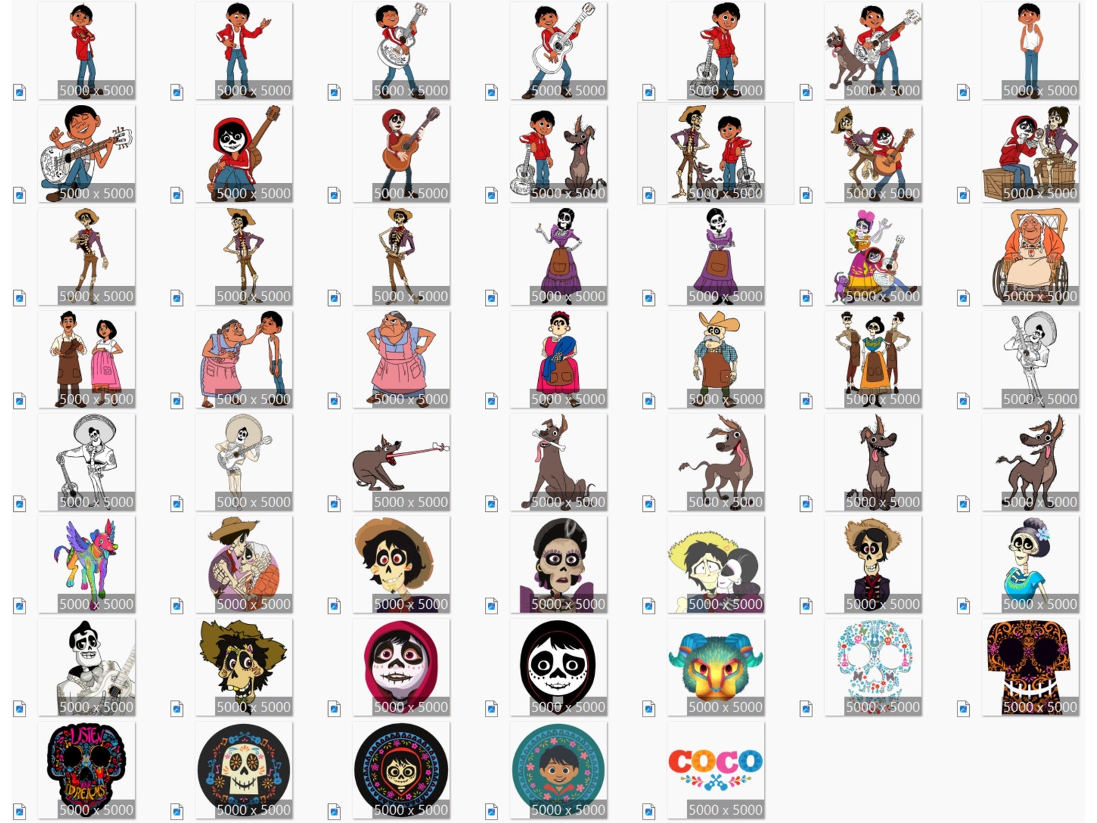 Coco Clipart Collection: SVG PNG Designs (digital Download) - Etsy