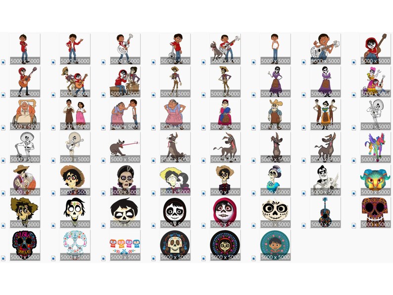 Coco Clipart Collection SVG PNG Coco Theme Party, Birthday Decorations ...