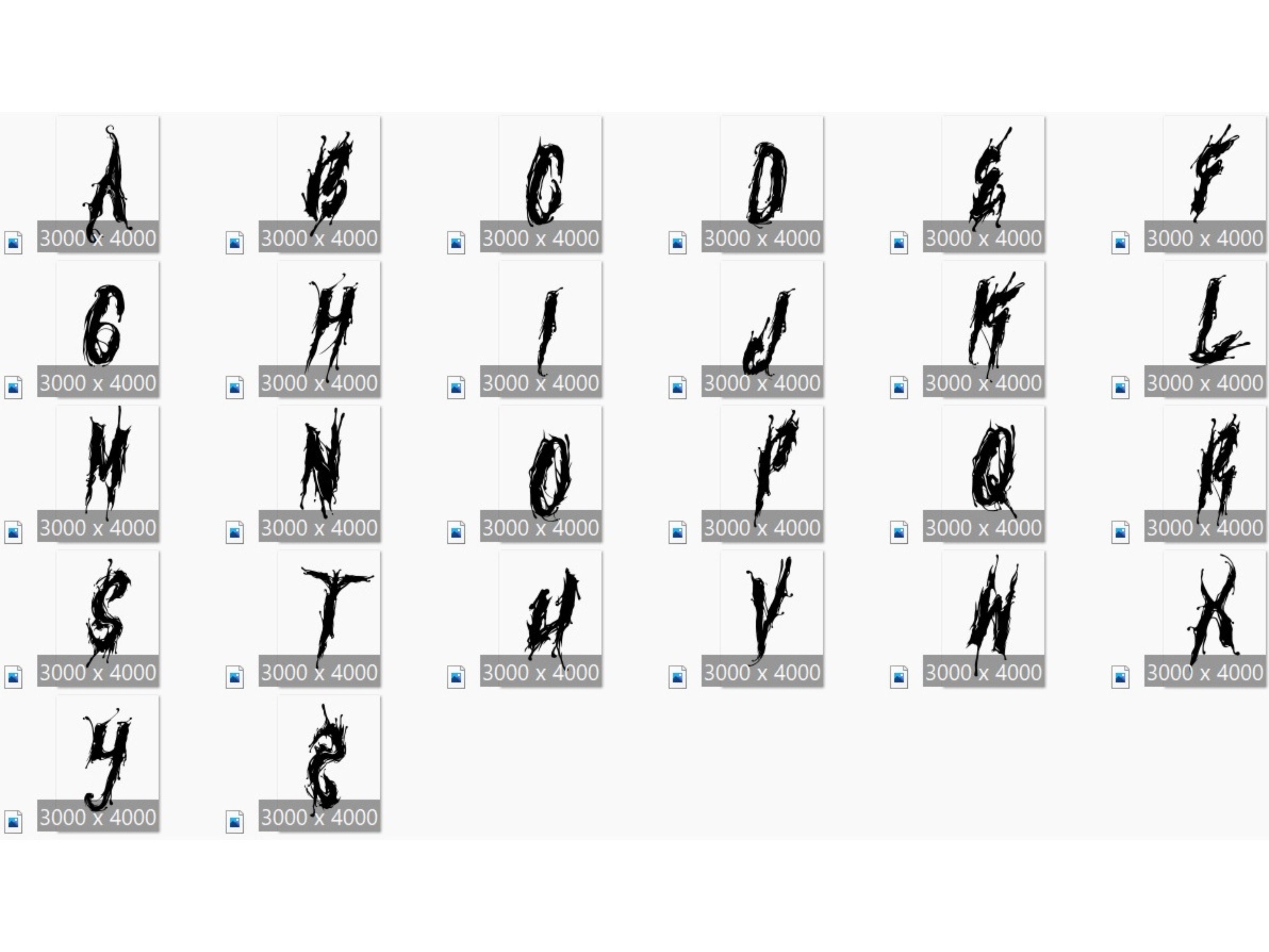 Venom Alphabet Font SVG PNG Venom Letters & Numbers Movie-themed Font ...