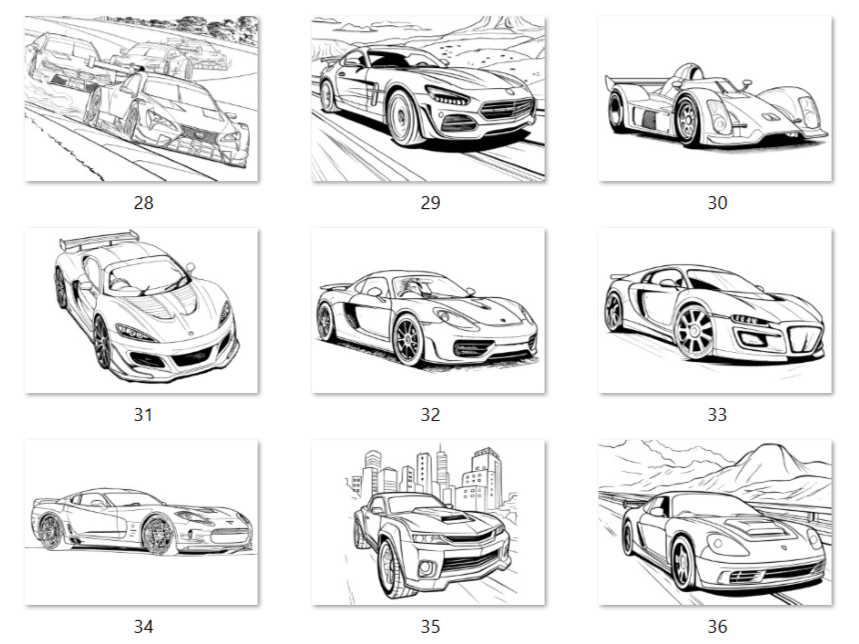 Supercars Coloring Book Kids Luxury Car Download I Printable Supercars ...