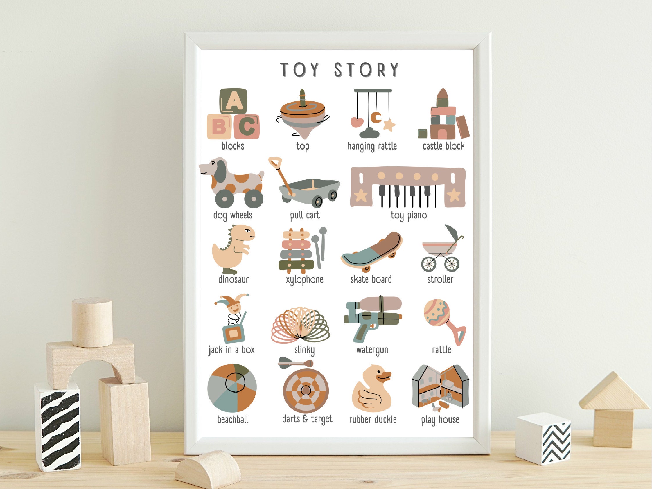 Educational Posters Set PDF PNG JPG I Preschool Kids Digital Printables ...