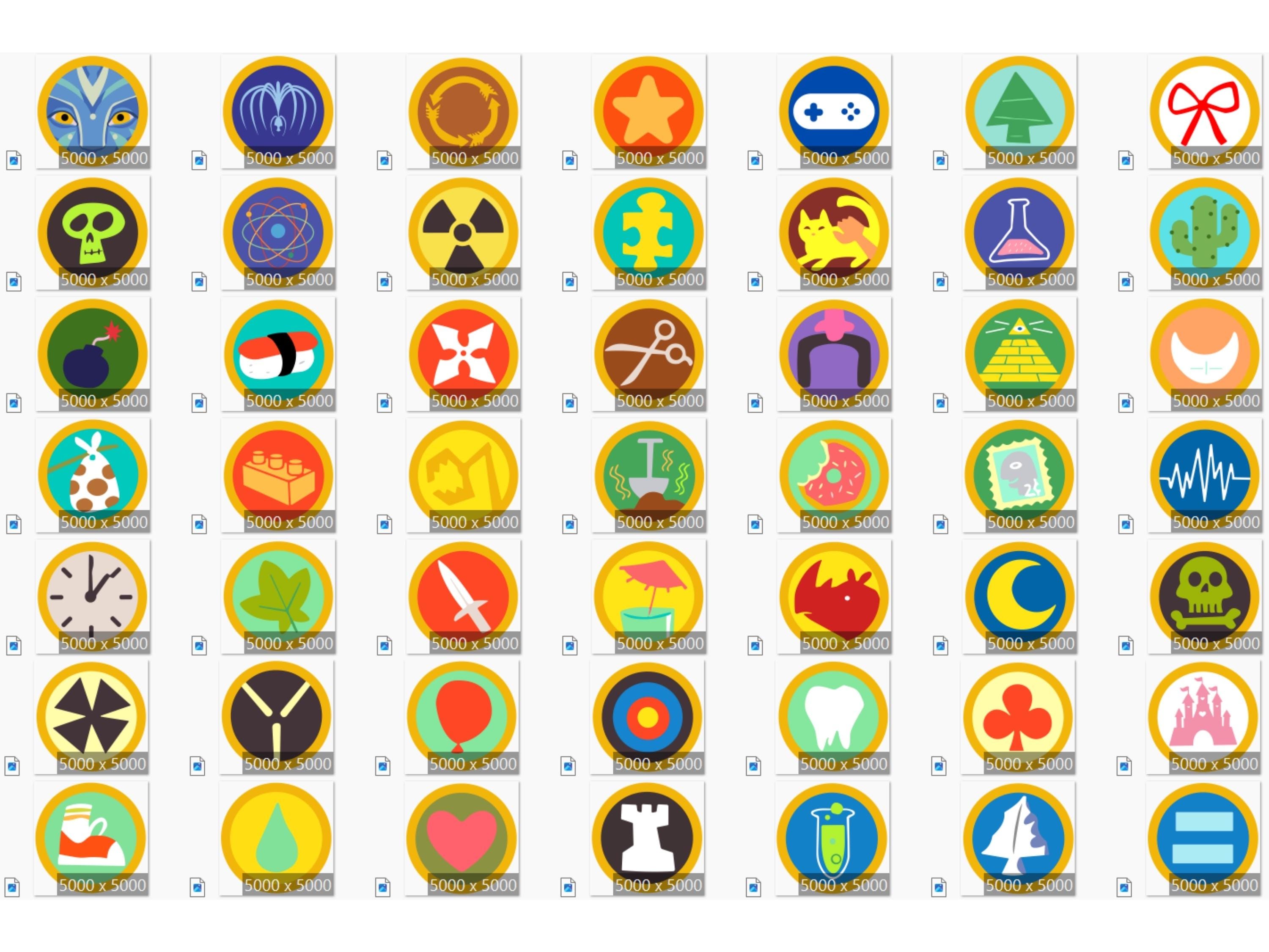 Wilderness Explorer Badges SVG PNG Bundle: 105 Stickers (digital ...