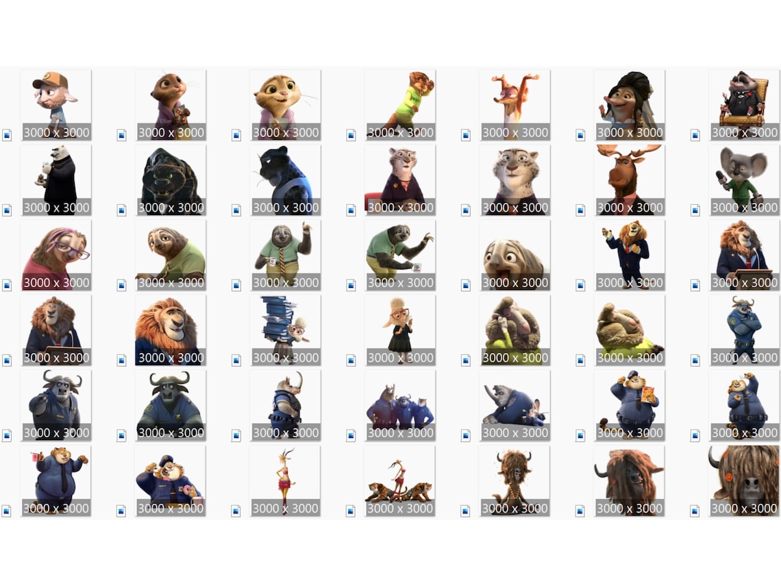 Zootopia PNG Clipart Collection Zootropolis Printable Movie Craft ...