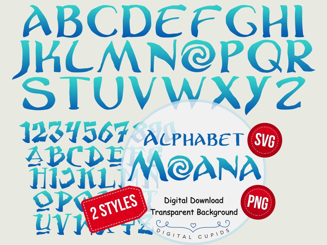 Moana font, Moana TTF, font svg, Moana font svg, Letters, Moana svg ...