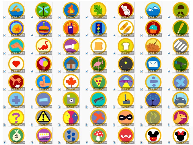 Wilderness Explorer Badges SVG PNG Bundle: 105 Patches Stickers ...