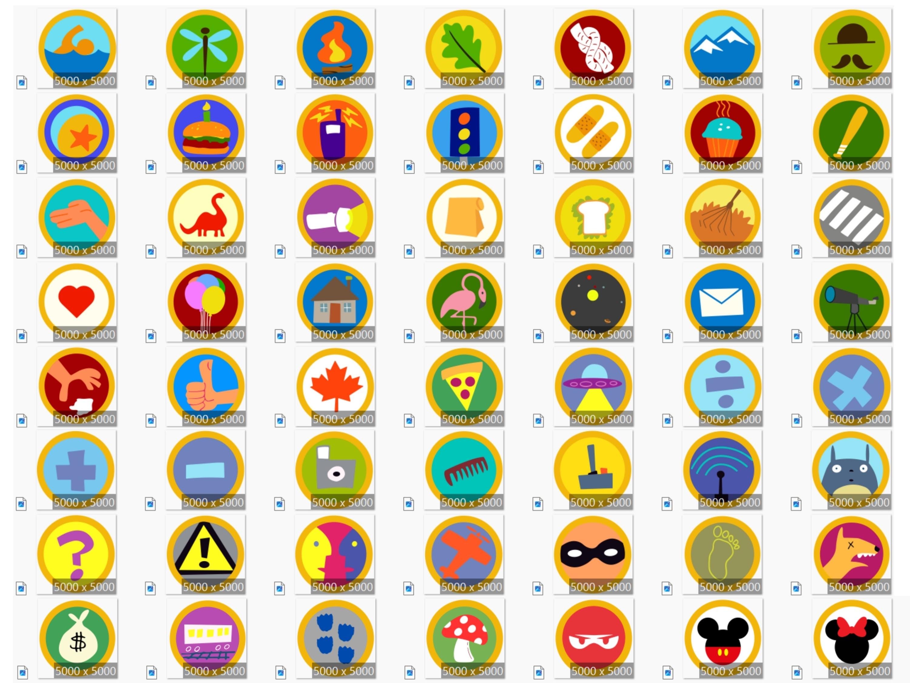 Wilderness Explorer Badges SVG PNG Bundle: 105 Patches Stickers ...