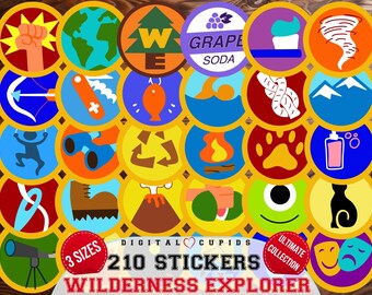 Wilderness Explorer Badges SVG Bundle, Patches Sticker Svg Collection ...