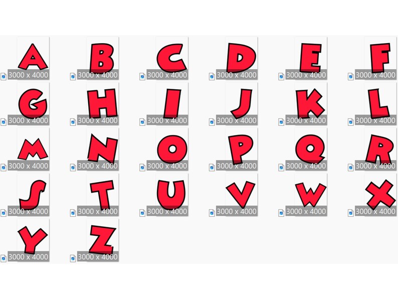 Mickey Mouse Alphabet SVG PNG Kids' Style Font - Etsy