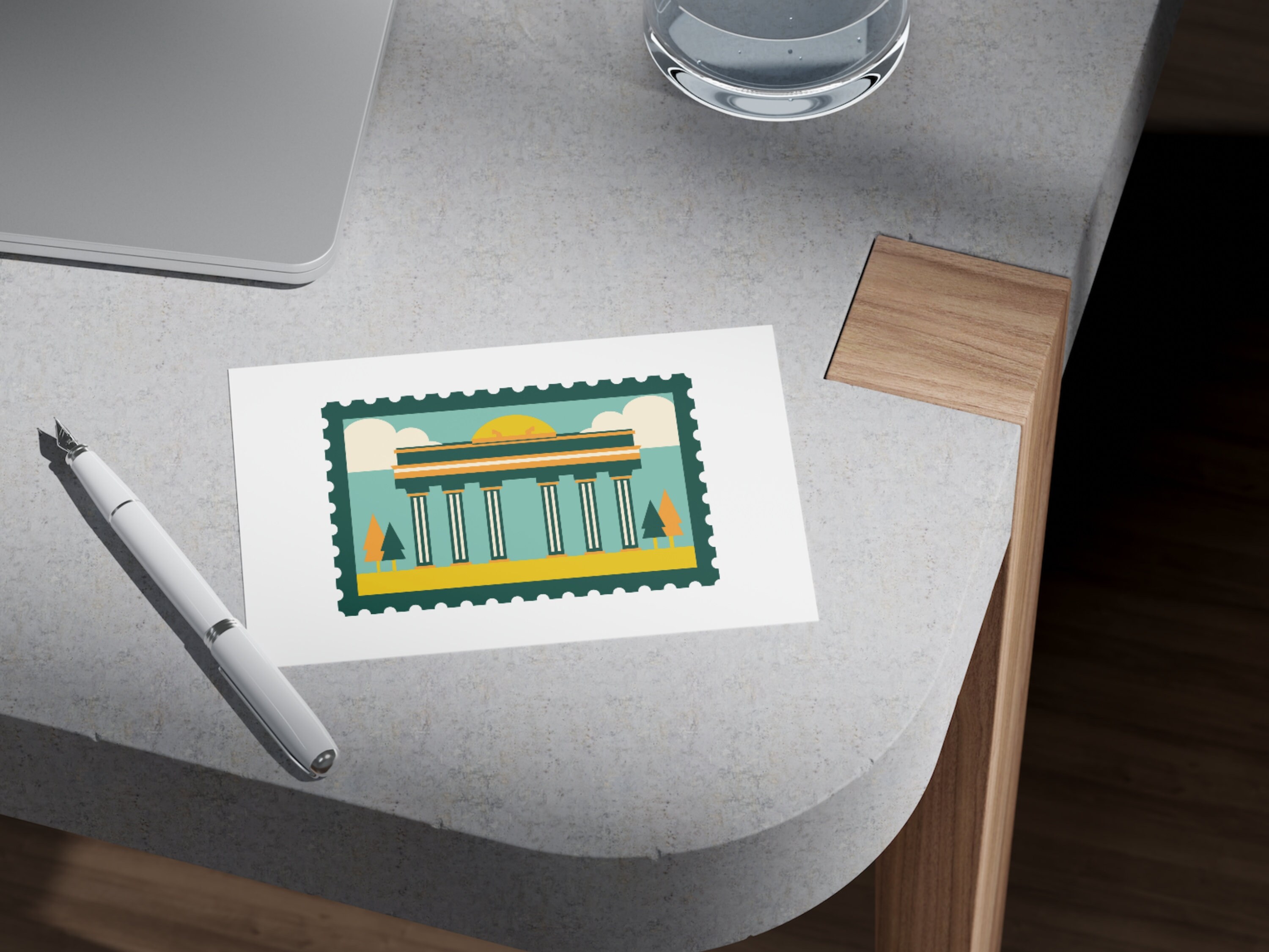 Travel Post Stickers Collection I SVG PNG Bundle I Global Landmarks ...