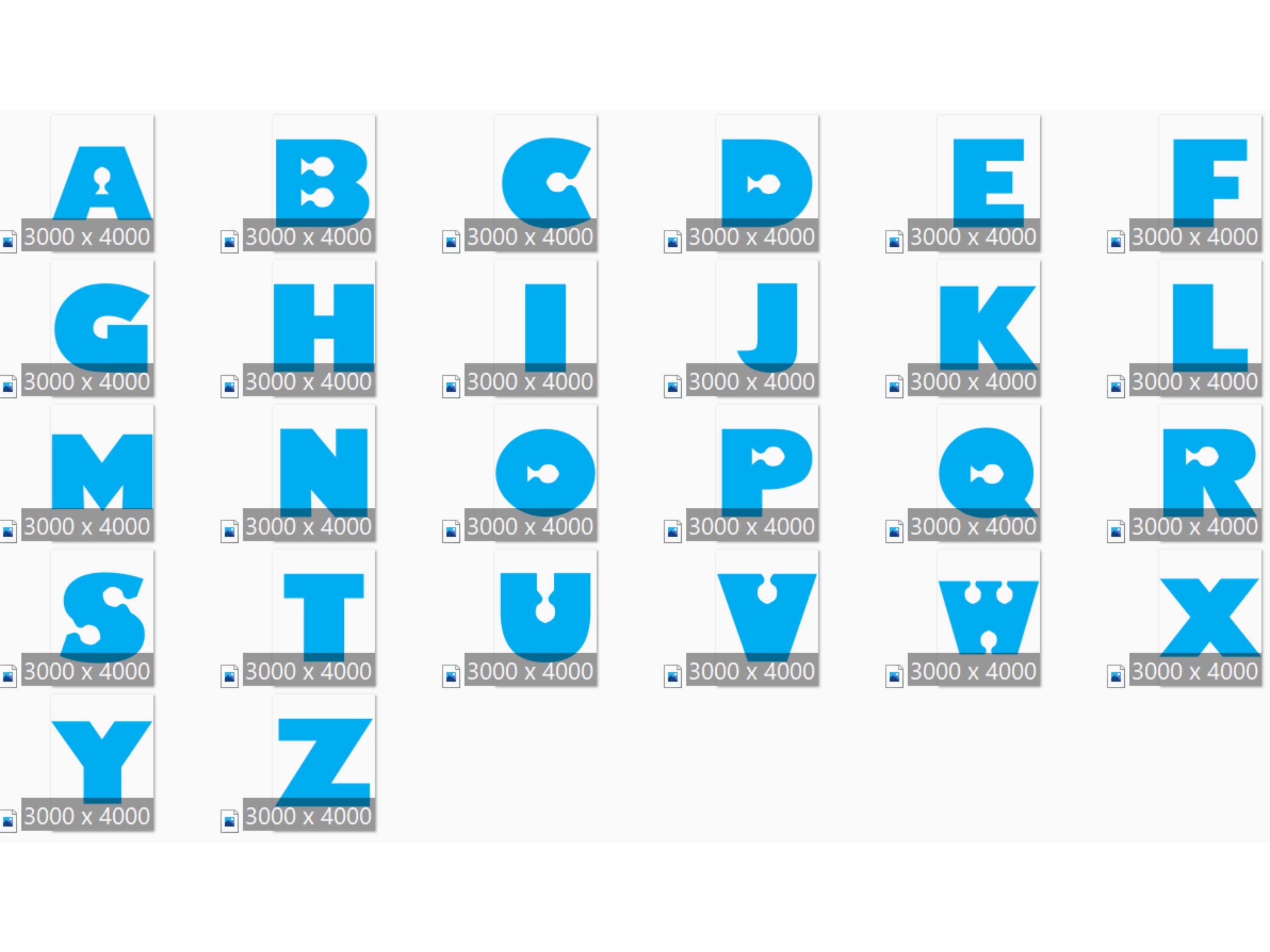 Finding Nemo Alphabet Font: SVG, PNG (digital Download) - Etsy