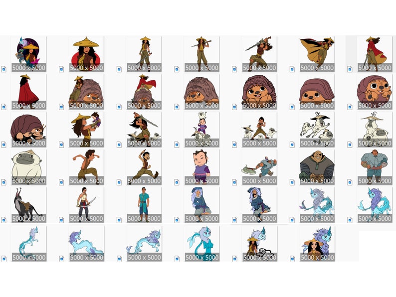 Raya and the Last Dragon SVG PNG Bundle Raya SVG Collection I Raya ...