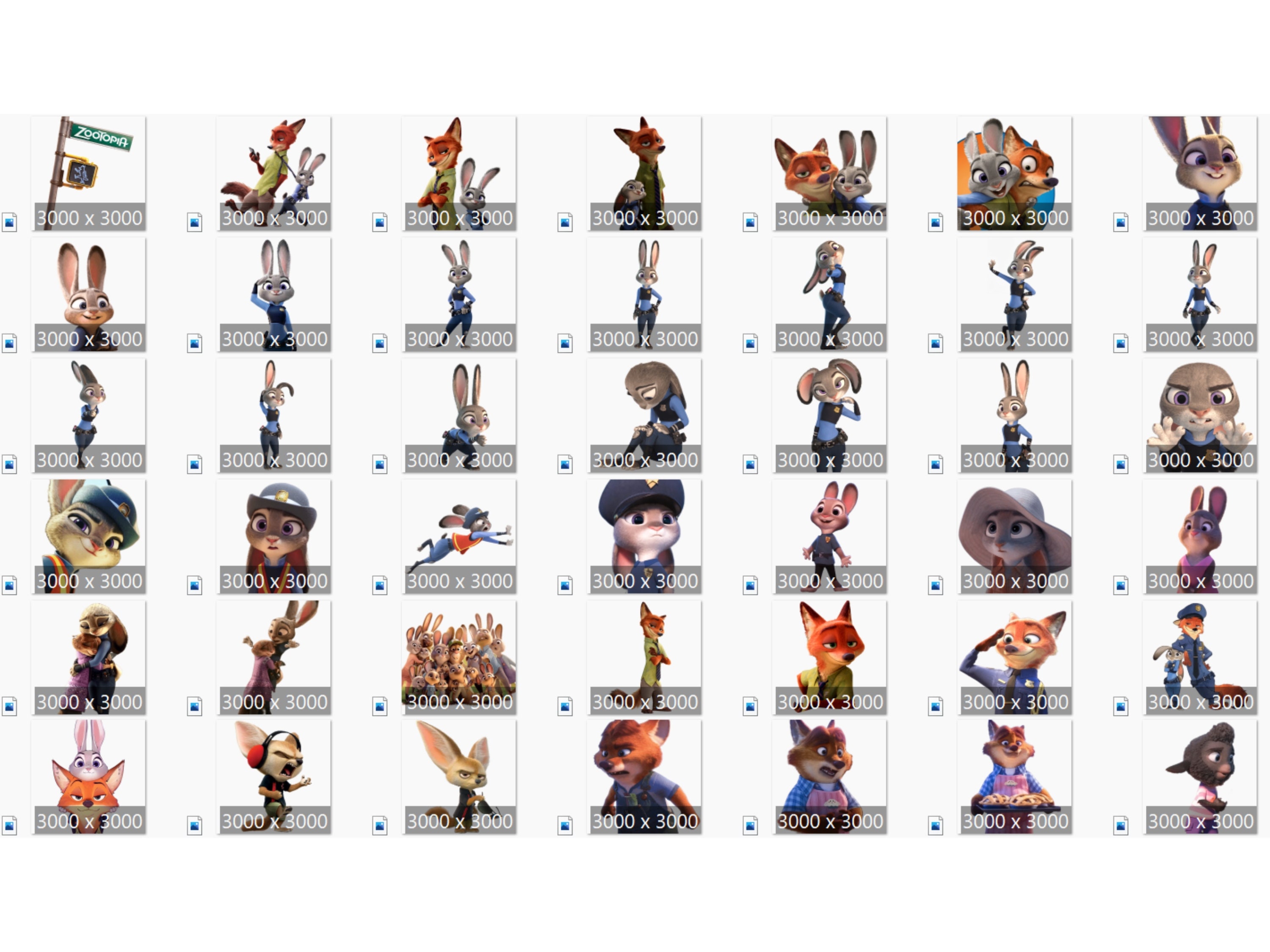 Zootopia PNG Clipart Sammlung | Zootropolis Printable Film Handwerk ...