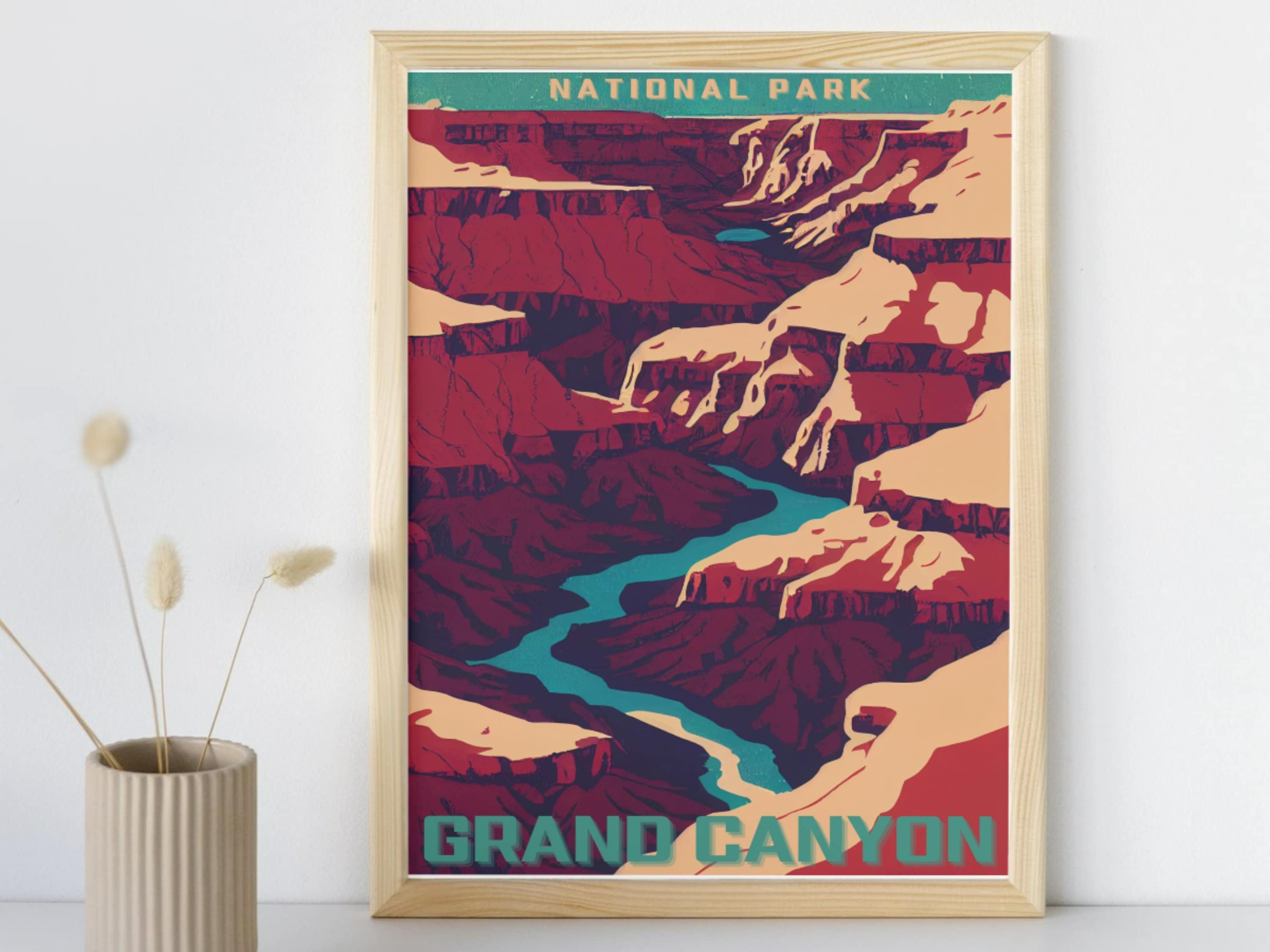 USA National Parks Retro Posters Set, Travel Retro Wall Art Poster ...