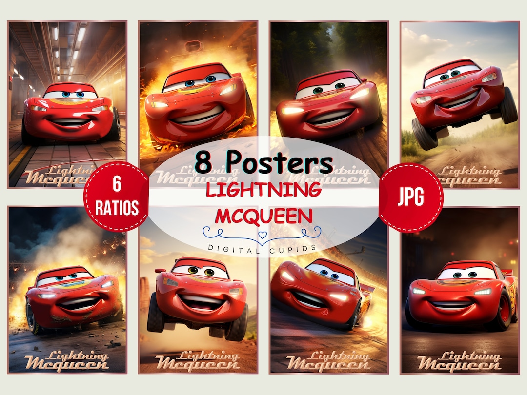 Lightning Mcqueen Poster Collection I High-resolution, JPG, Variety of ...