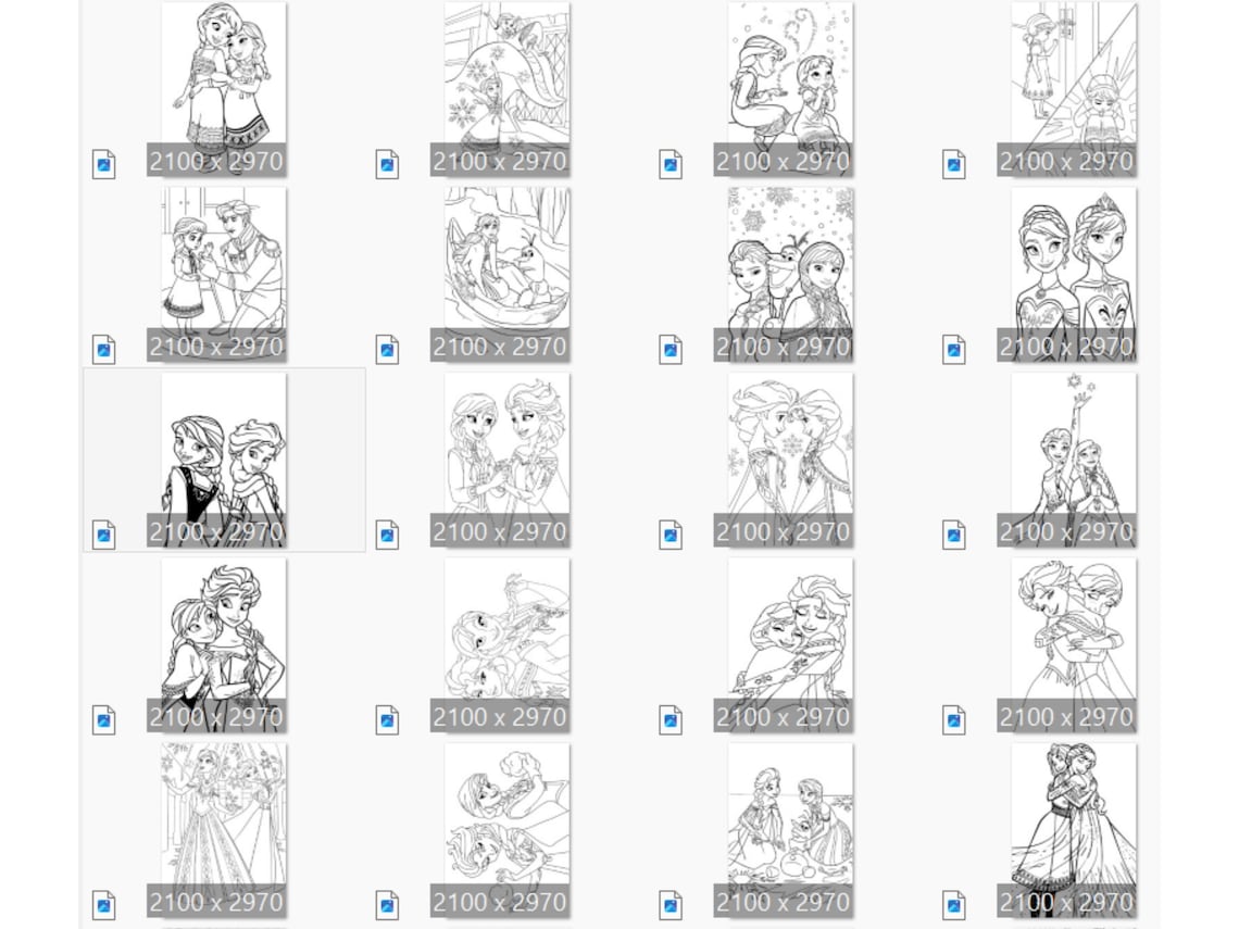 Frozen Coloring Pages, Elsa & Anna Cartoon Cliparts Coloring Book ...