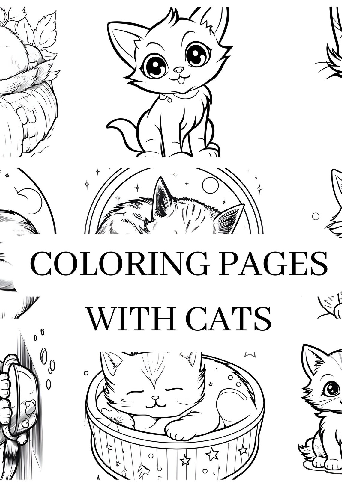 Cats Coloring Pages | Printable Coloring Book | Coloring Pages for Kids ...