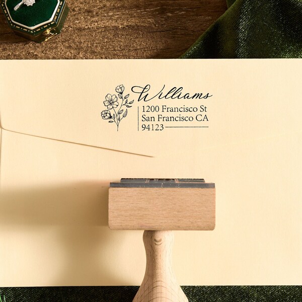 Address Stamp - Etsy