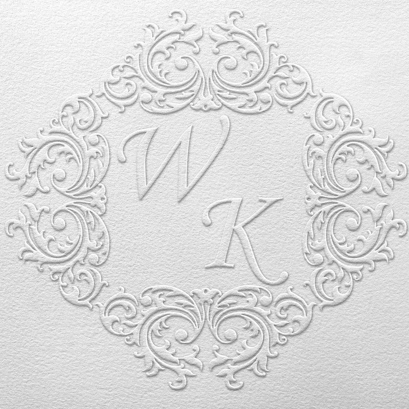 Oval Embosser Invitation - Etsy