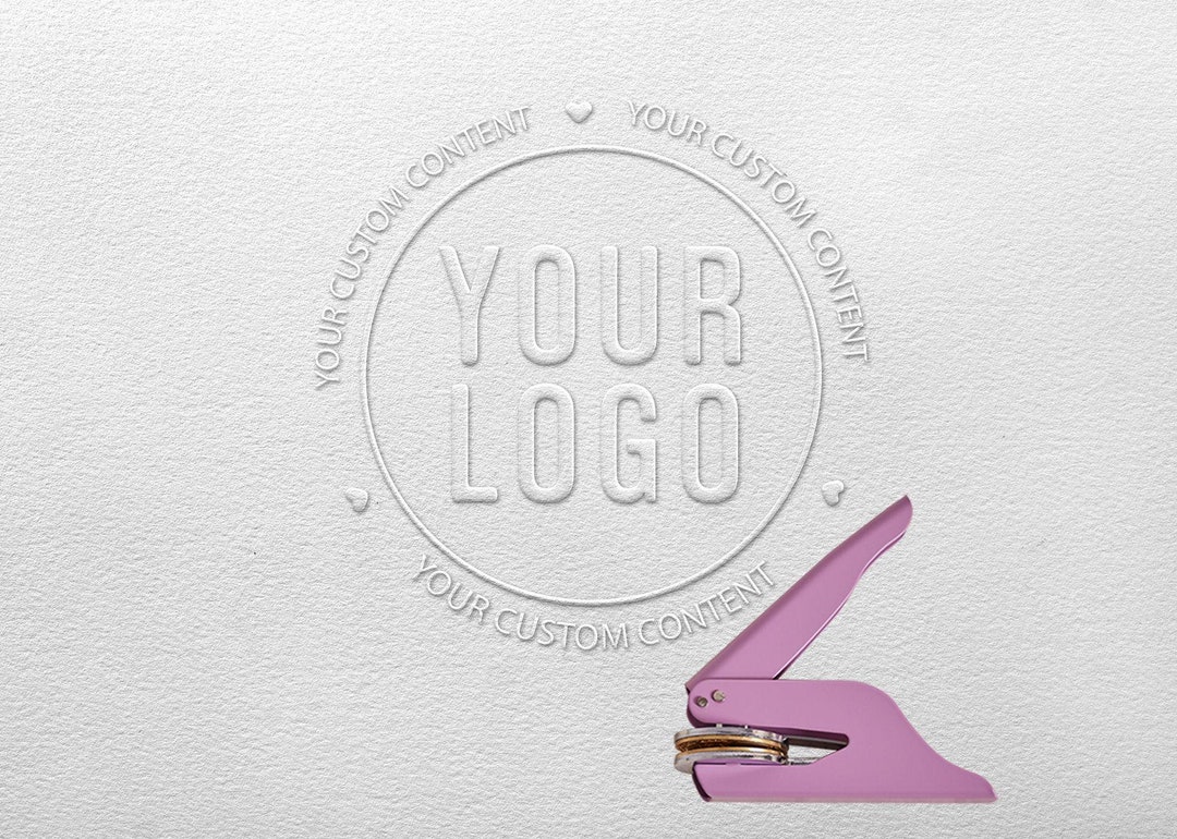 Custom Logo Embosser, Your Own Design Personalized, Personalized ...
