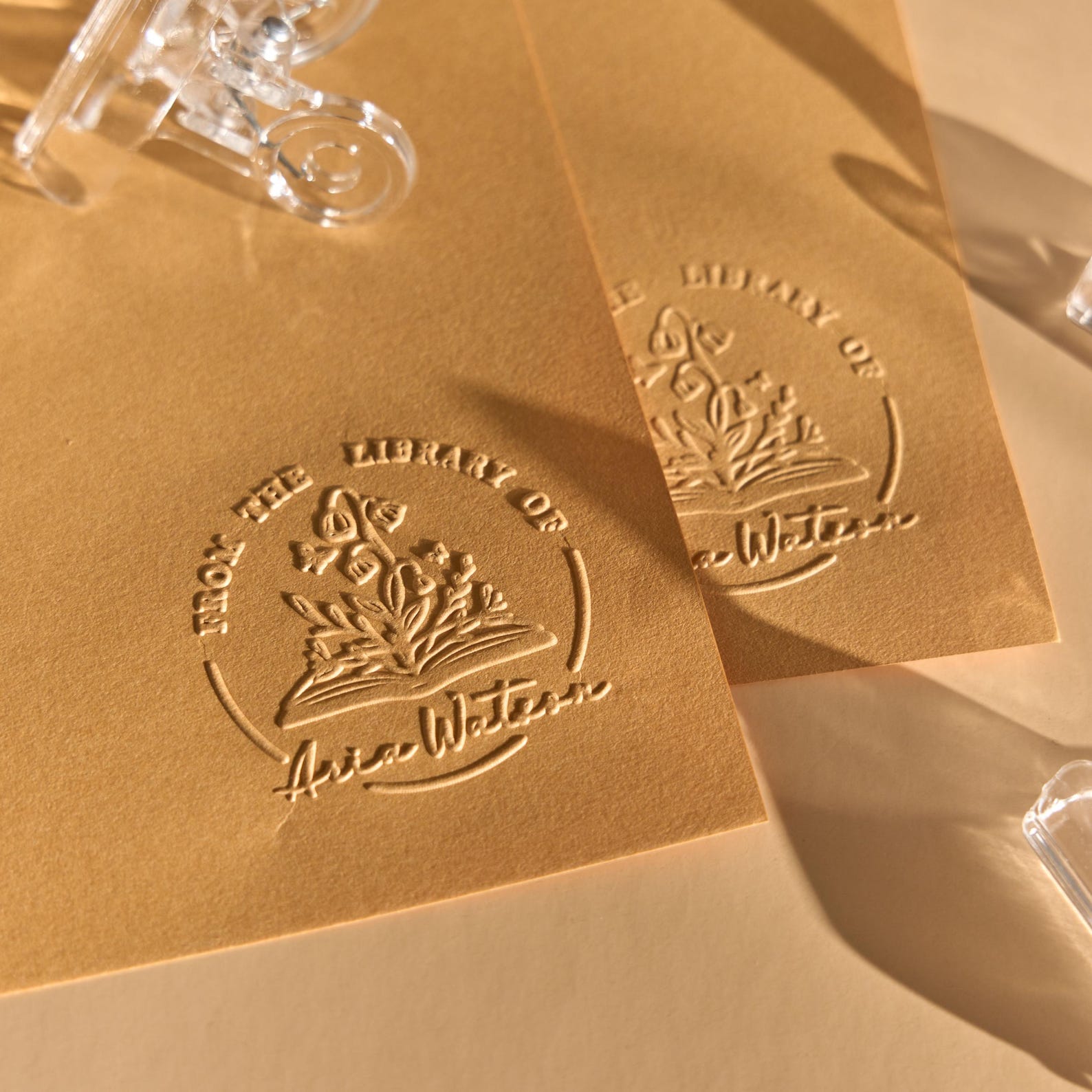 Custom Book Embosser, Personalized Embosser Stamp, Book Embosser, Scrap ...