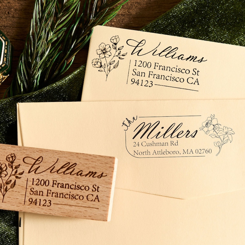 Rubber Address Stamp - Etsy