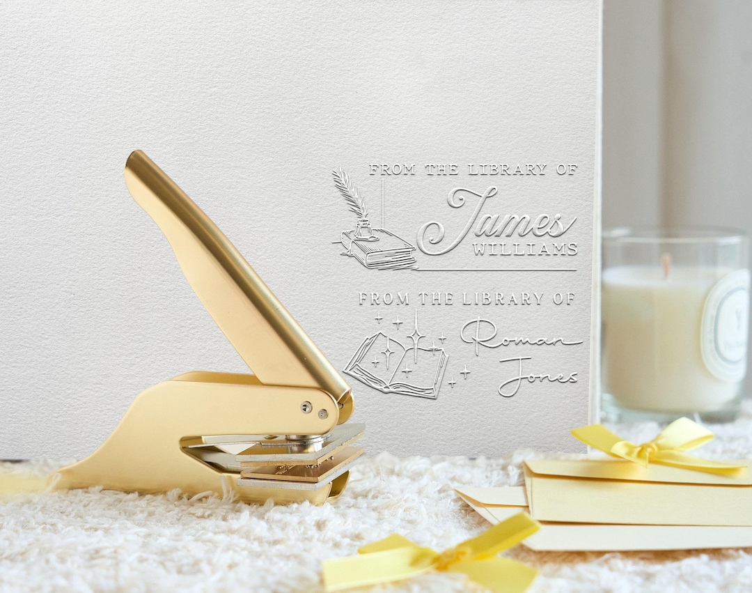 Custom Book Embosser, Rectangular Embosser, Custom Embosser Stamp ...