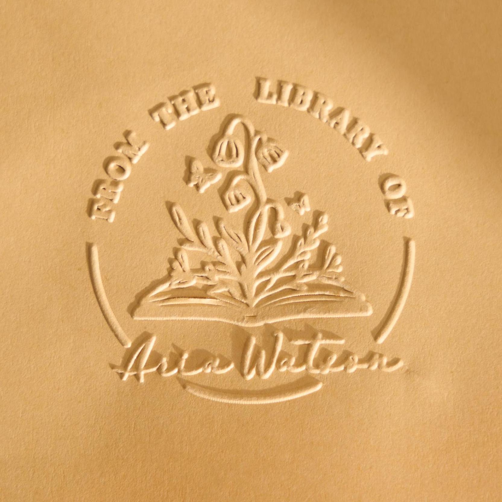 Custom Book Embosser, Personalized Embosser Stamp, Book Embosser, Scrap ...