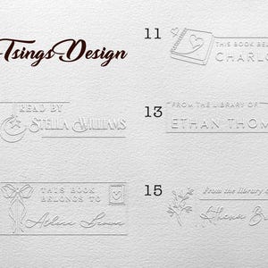 Custom Book Embosser, Rectangular Embosser, Custom Embosser Stamp ...