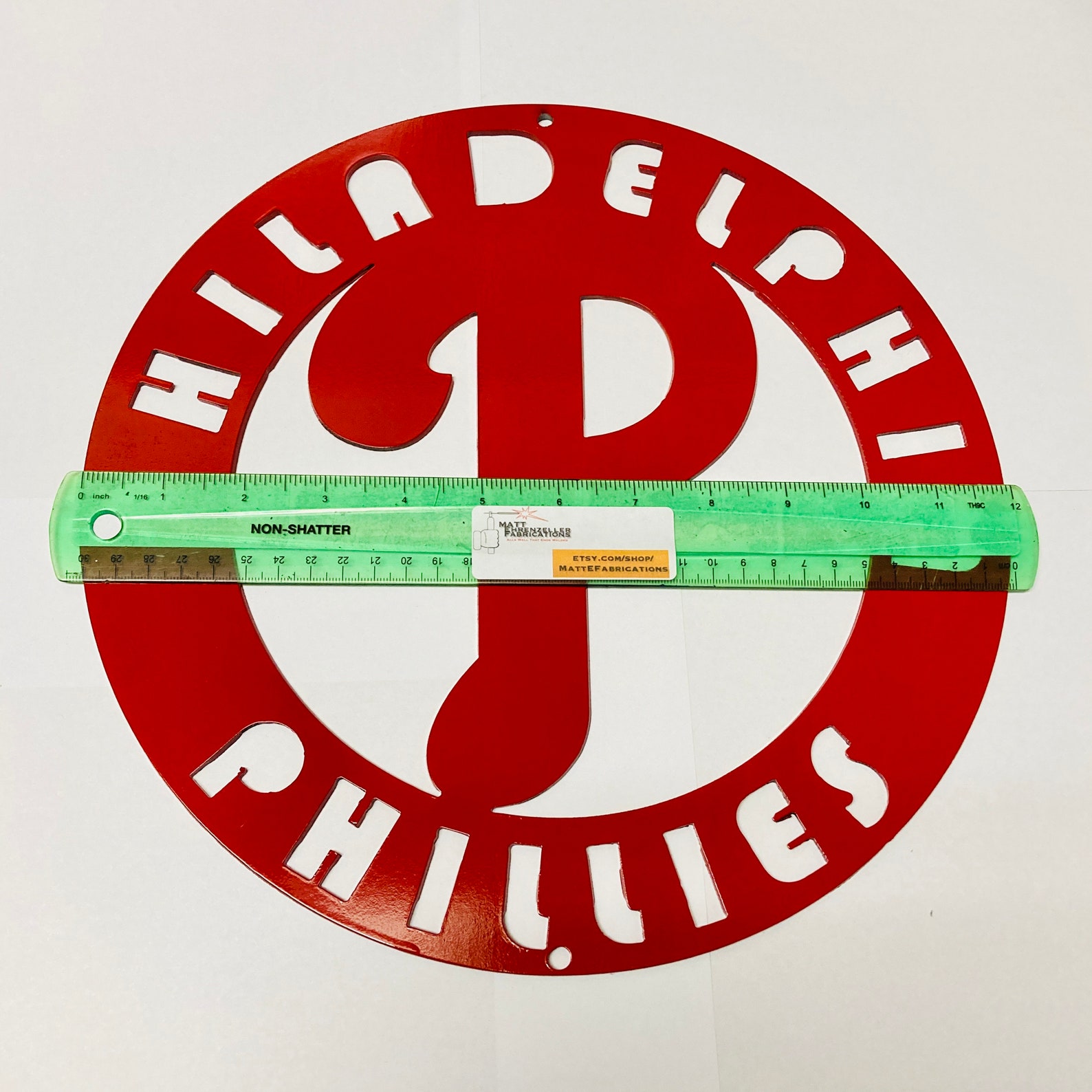 Philadelphia Phillies Metal Wall Sign-red - Etsy