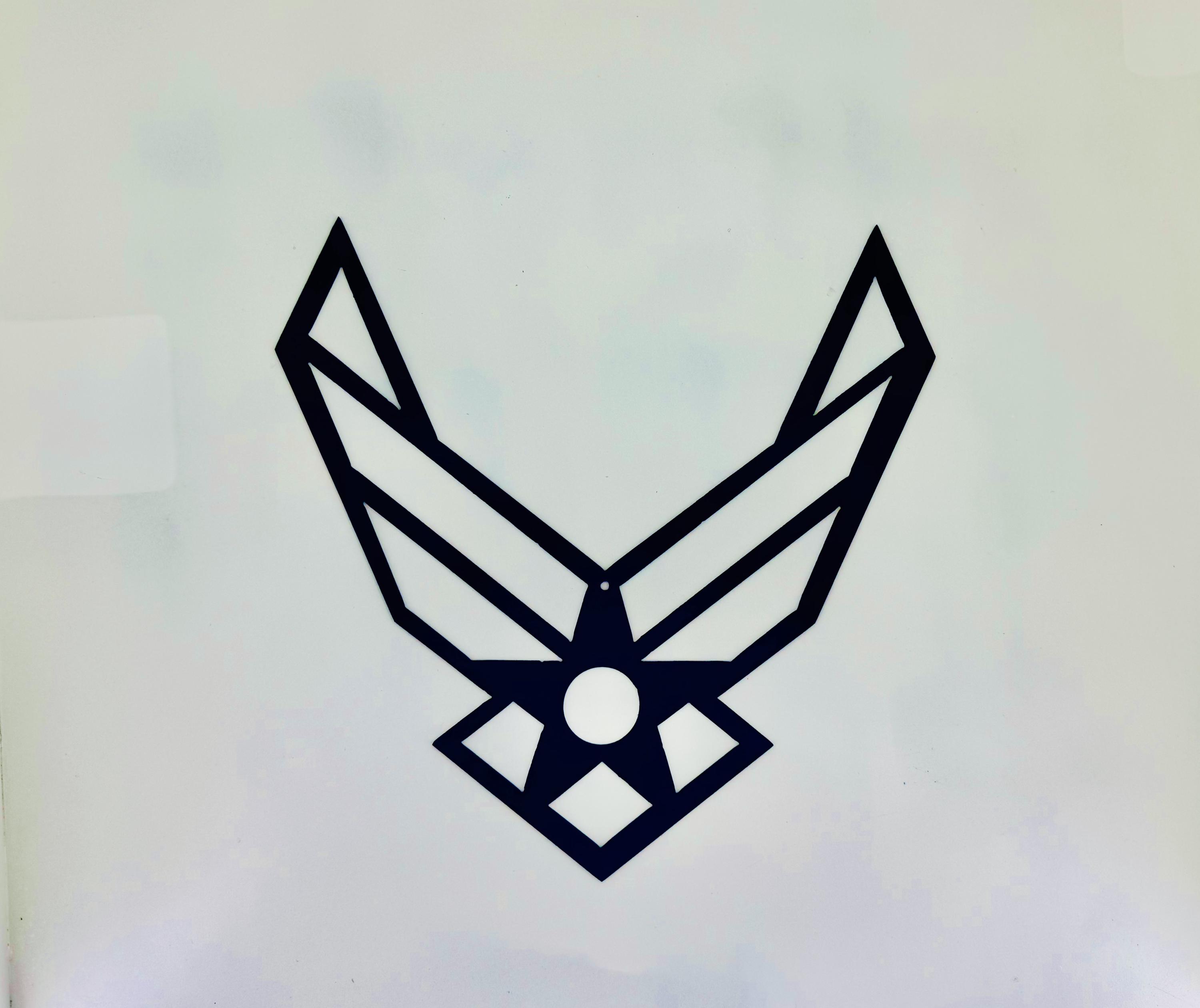 12" X12" United States Air Force Emblem Metal Wall Art - Etsy