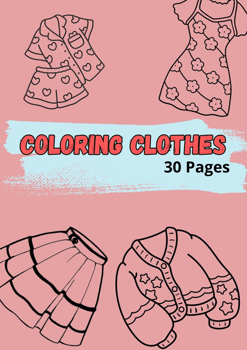 Coloring Clothes - Etsy