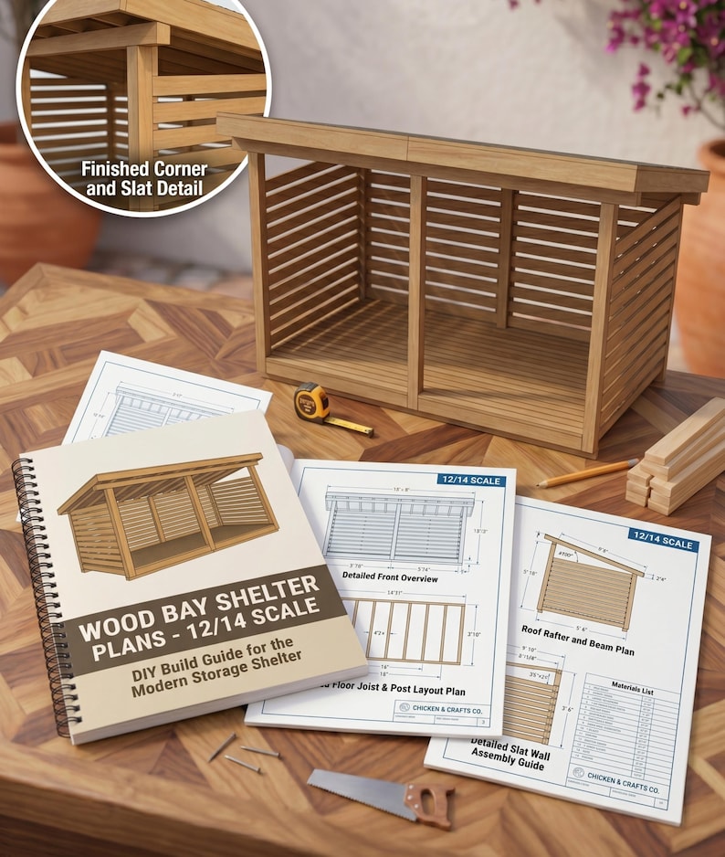 Plans de remise à bois de chauffage 12 x 14 | Guide de construction PDF ...