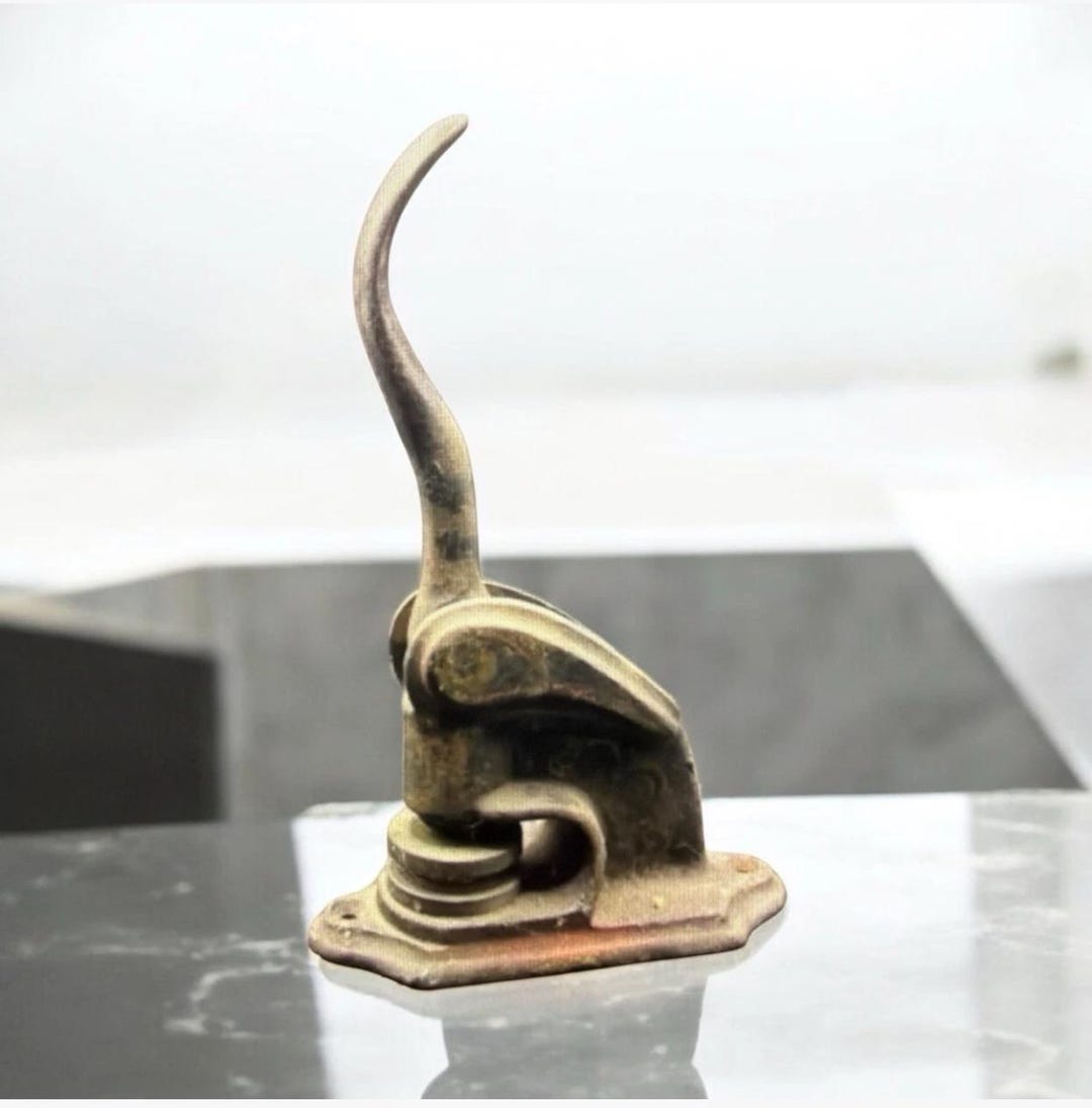 Antique Cast Iron Desk Seal Embosser 19th Century - Etsy