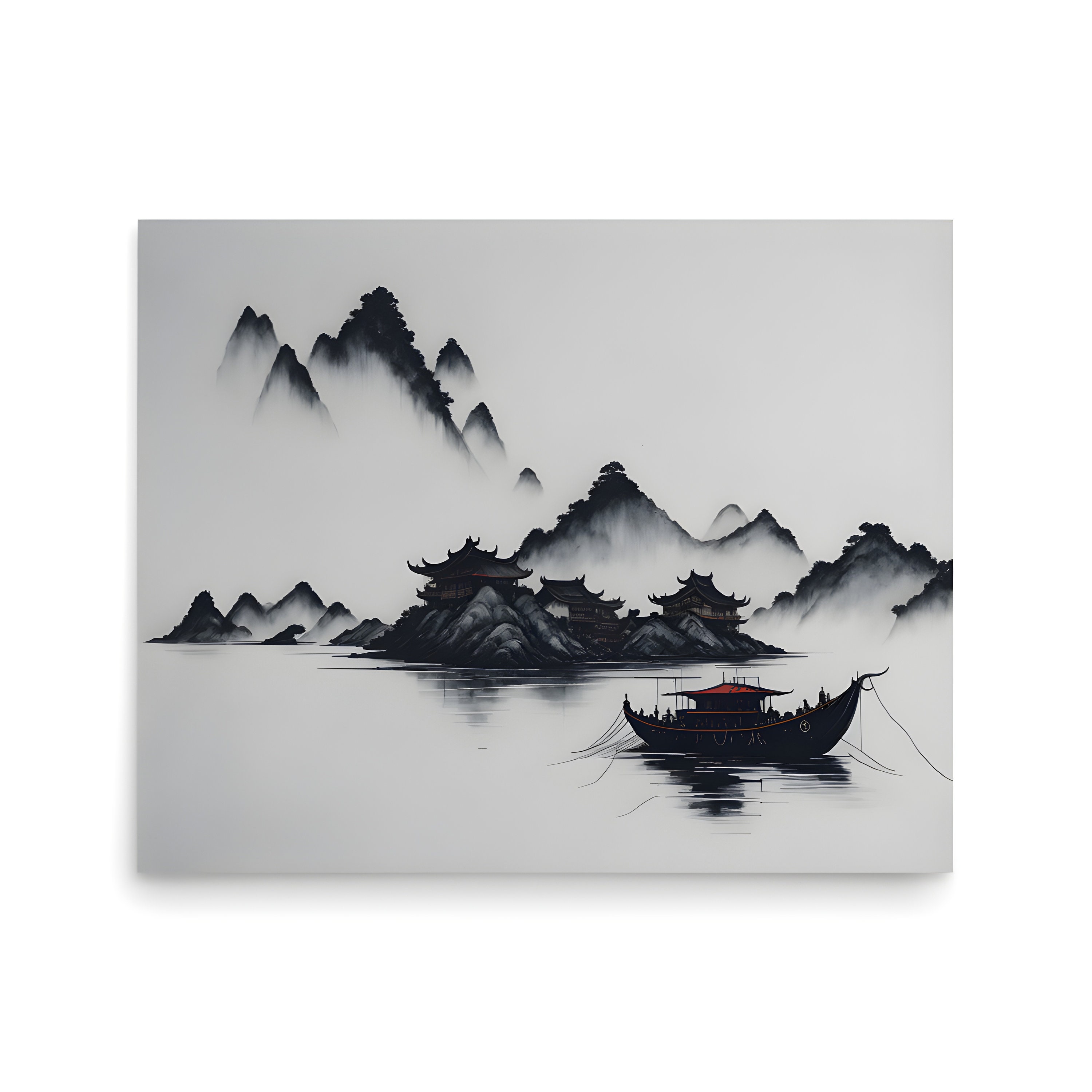Easy Chinese Painting Black And White