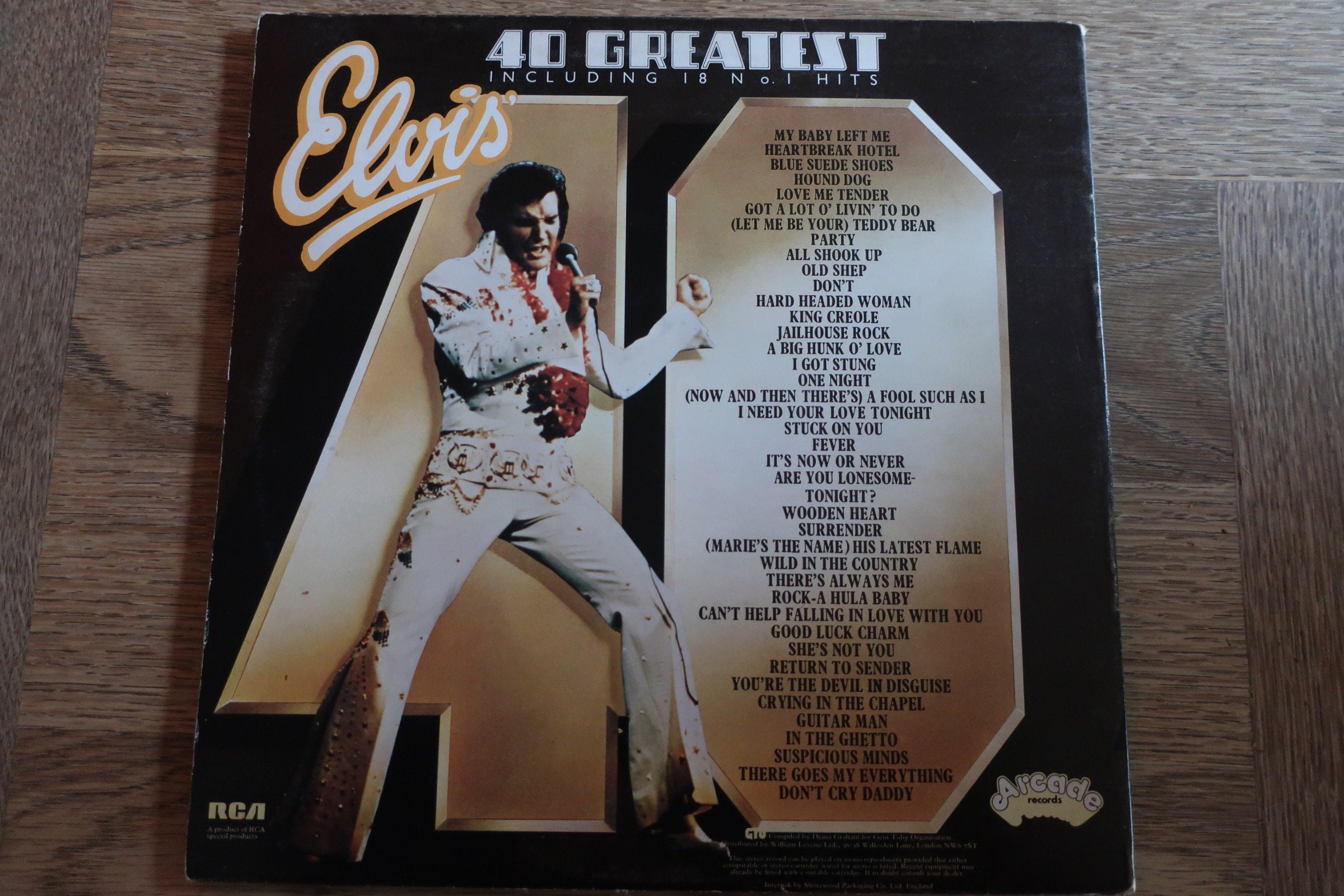Elvis 40 Greatest Hits 1974 Vinyl LP Record Uk Pressing. - Etsy UK