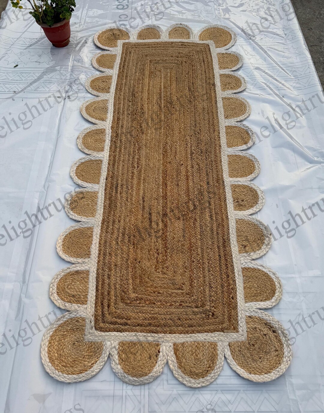 Natural Jute Rug: Eco-friendly Fiber Area Rug (3x10) - Etsy