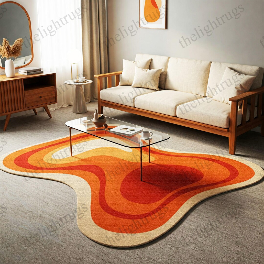 5x7 Ember Flow Hand-tufted Wool Rug for Bedroom, Living Room, Kids Room ...