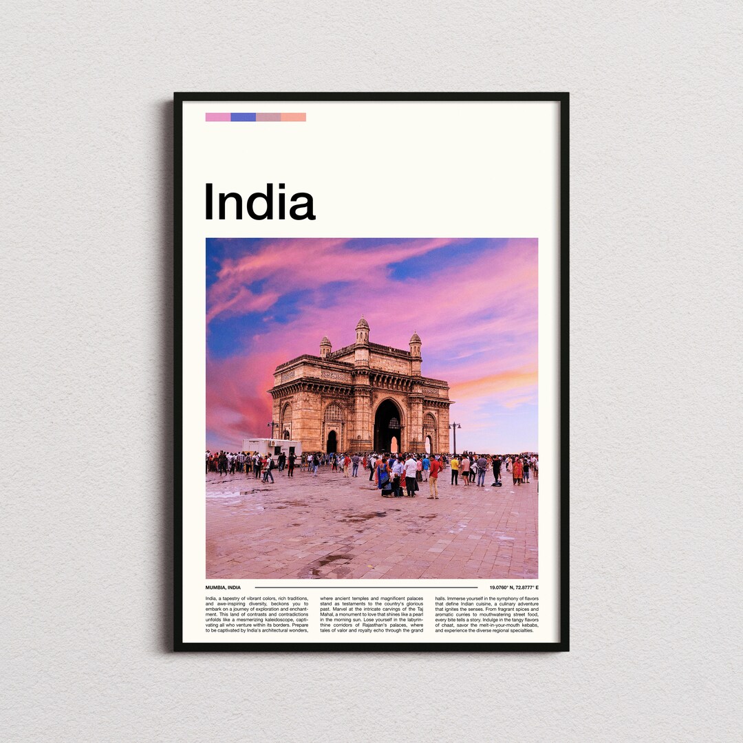 India Print, India Poster, India Wall Art, India Art Print, India Photo ...