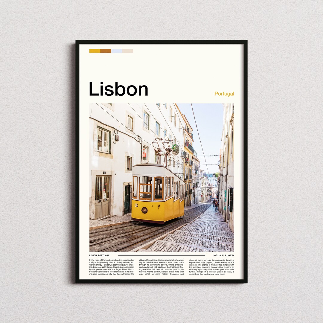 Lisbon Print, Lisbon Poster, Lisbon Wall Art, Portugal Art Print ...