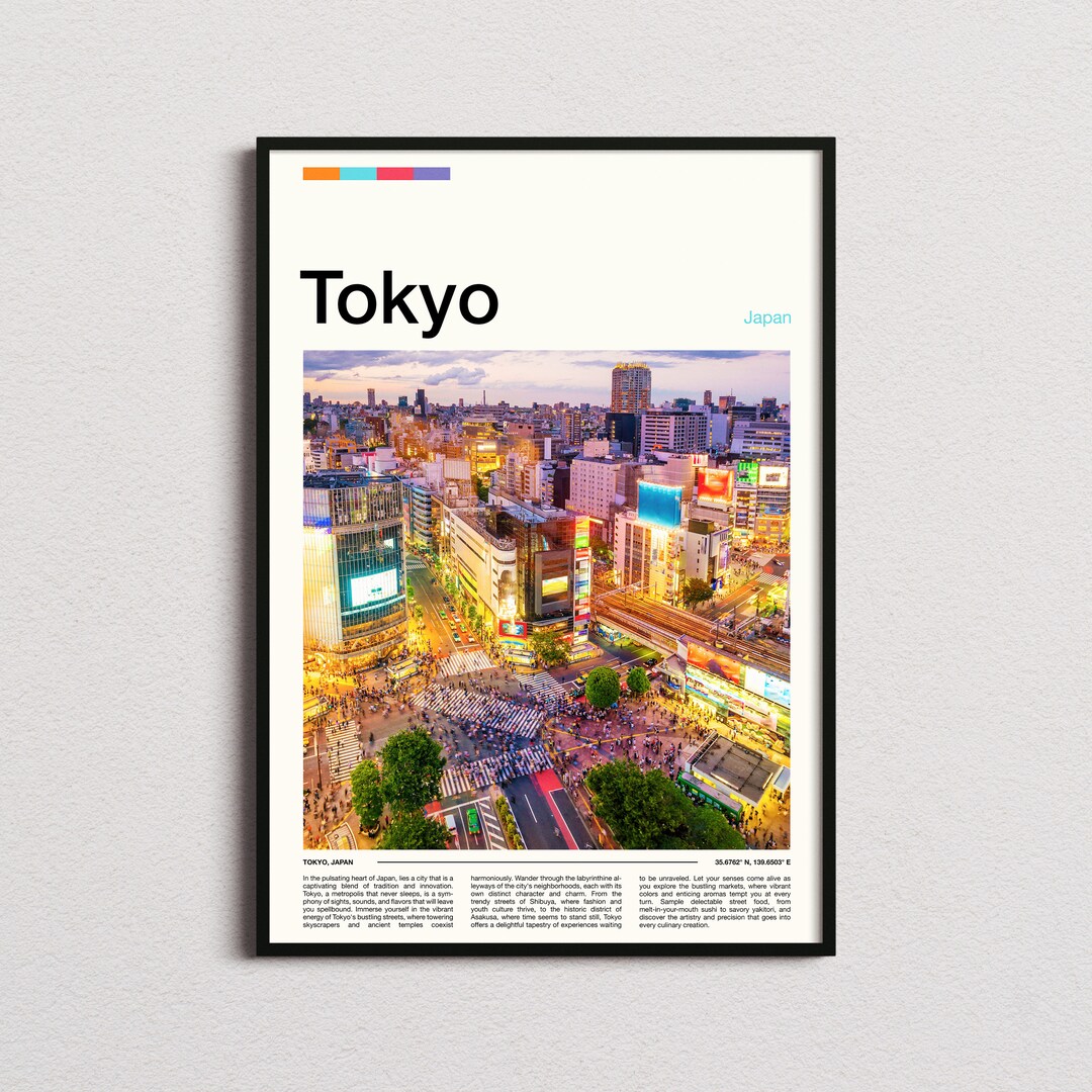 Tokyo Print, Tokyo Poster, Tokyo Wall Art, Japan Art Print, Tokyo Photo ...
