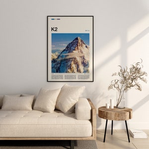 K2 Print, K2 Poster, K2 Wall Art, K2 Art Print, K2 Photo, Mountain ...