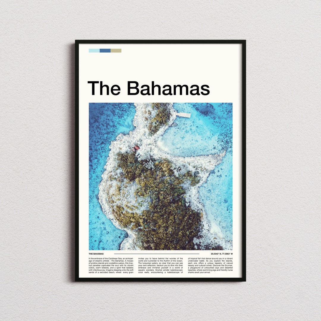 The Bahamas Print, the Bahamas Poster, the Bahamas Wall Art, Caribbean ...