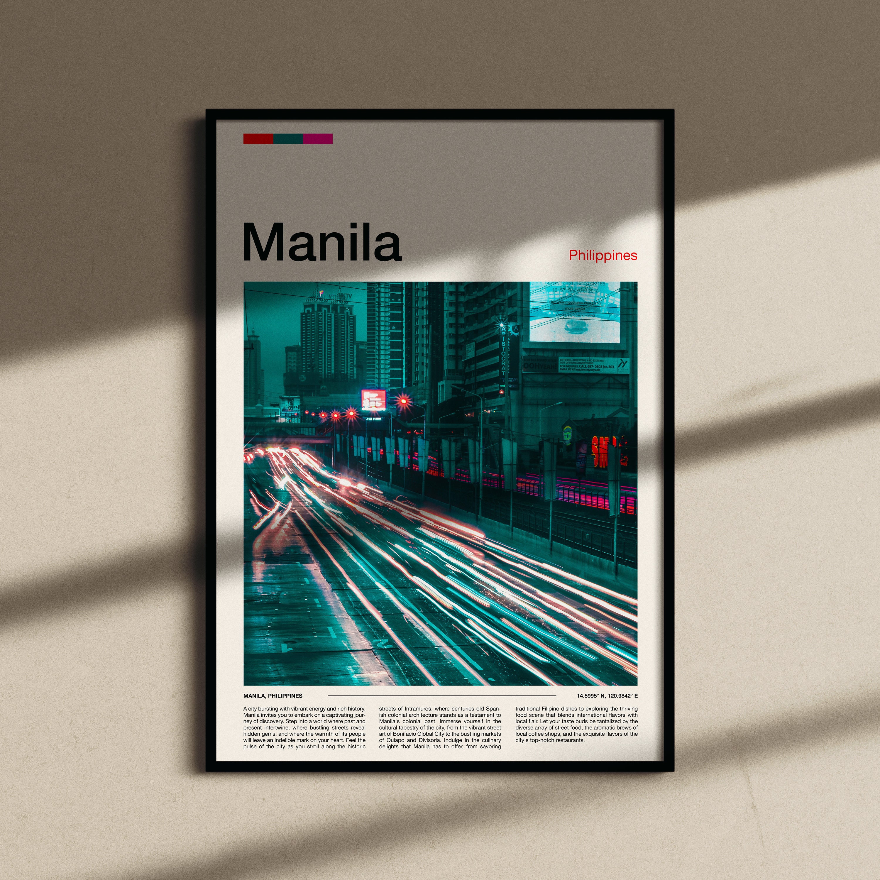Manila Print Manila Poster Manila Wall Art Philippines Art - Etsy