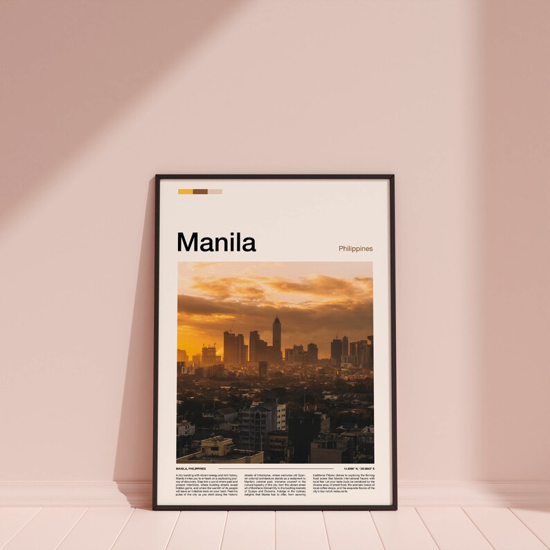 Manila Print Manila Poster Manila Wall Art Philippines Art - Etsy