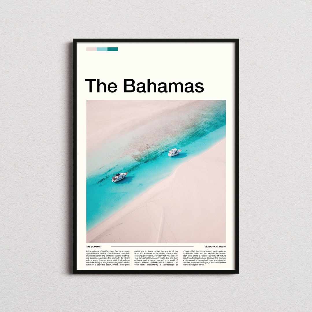 The Bahamas Print, the Bahamas Poster, the Bahamas Wall Art, Caribbean ...