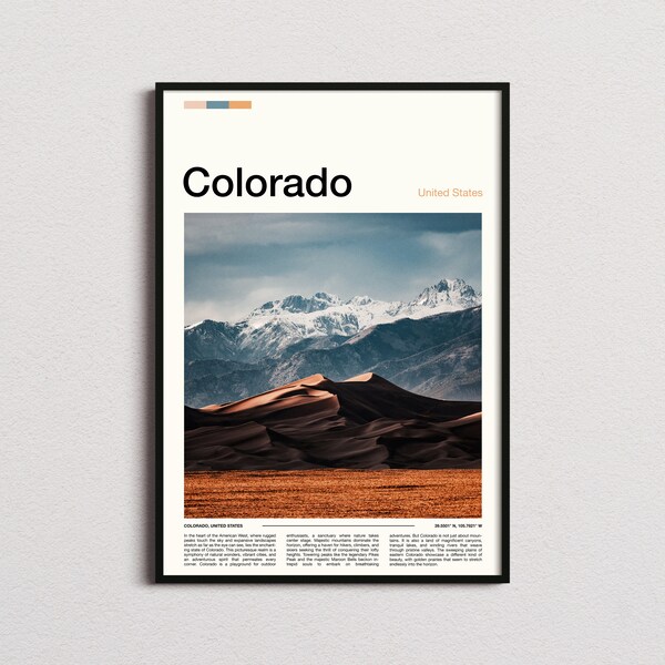 Colorado Poster - Etsy