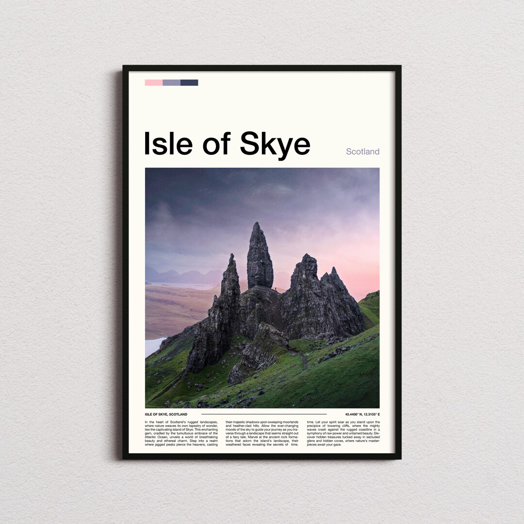 Isle of Skye Print, Isle of Skye Poster, Isle of Skye Wall Art ...