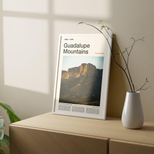 Guadalupe Mountains National Park Print, Guadalupe Mountains Poster ...