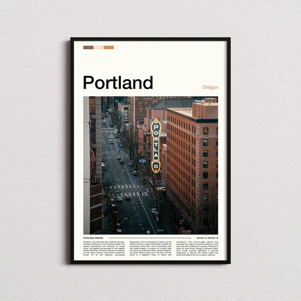 Portland Wall Art - Etsy